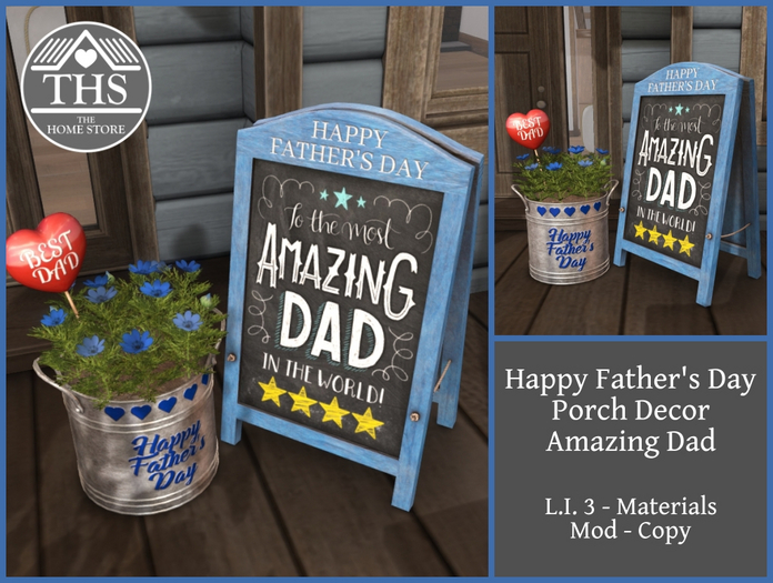 Second Life Marketplace Porch Decor Fathers Day Porch Decor
